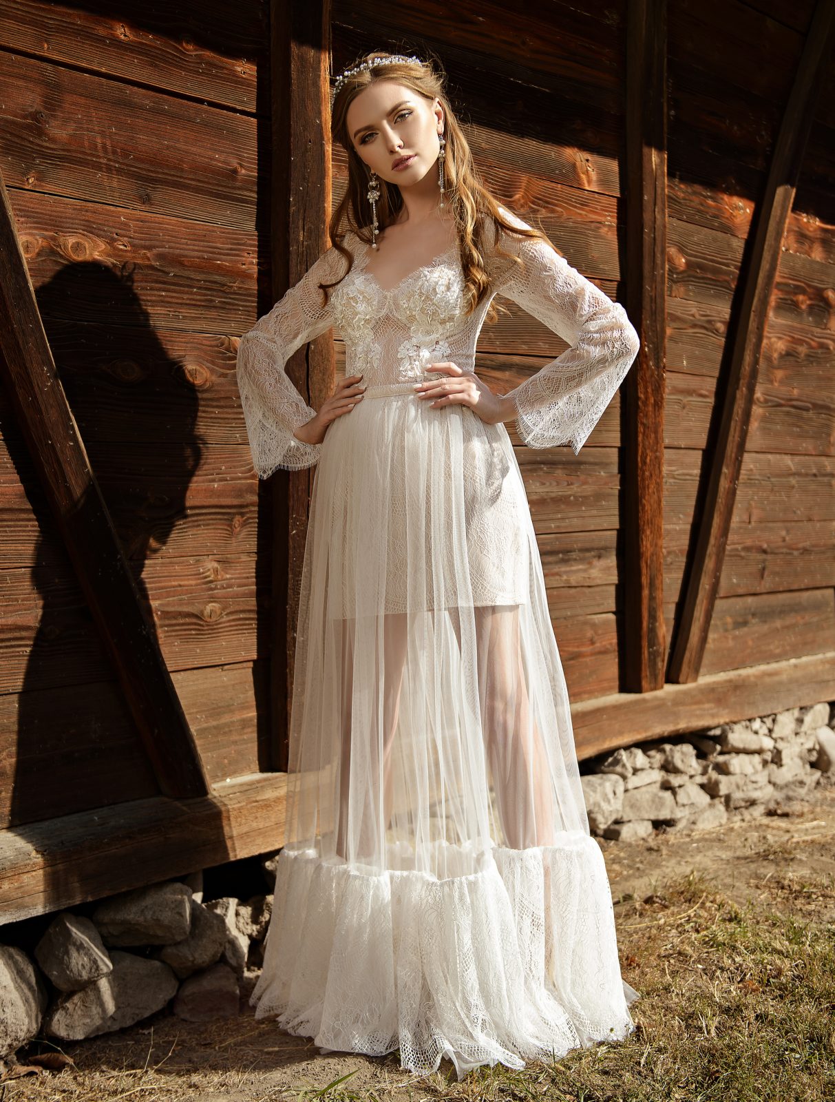 Rochii de mireasa Timisoara - BOHO CHIC - DAELLA - Chic by La La Timisoara